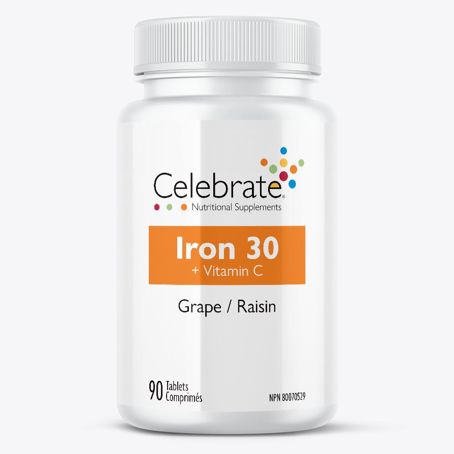 Iron 30 +C – Celebrate Vitamins Canada